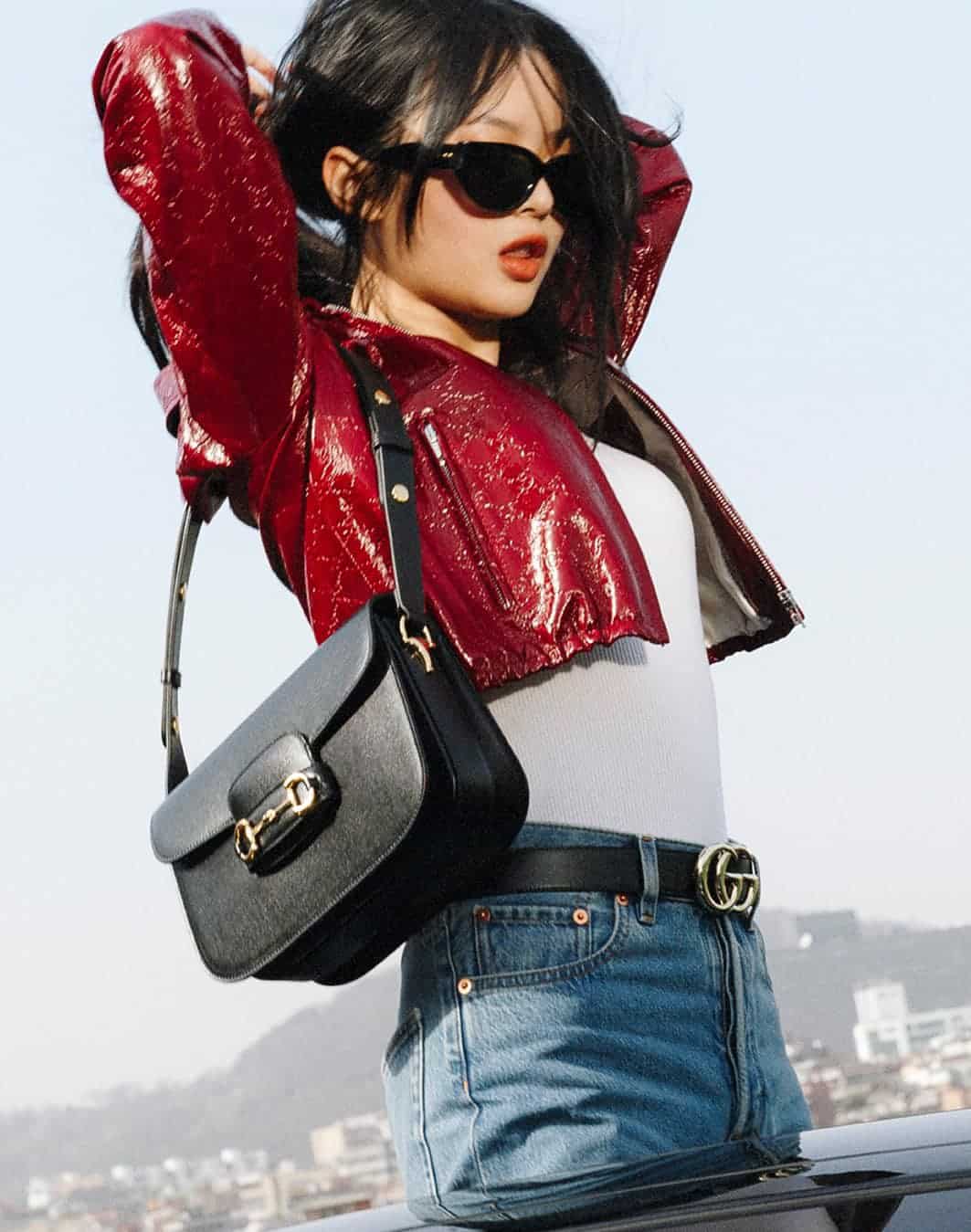 Gucci: Newjeans singer Hanni poses for the Horsebit 1953 loafer - Luxus ...