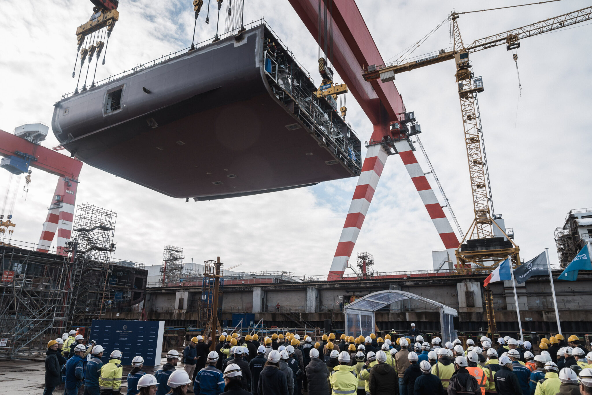 The Orient Express Olympian takes shape at Chantiers de l'Atlantique ...